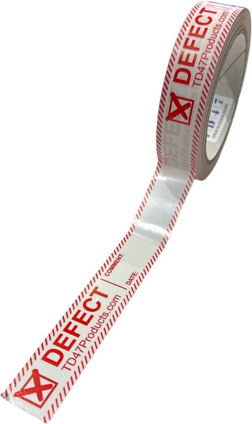 TD47 Controle Tape 25mm x 66m Defect | bol.com
