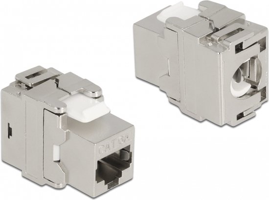 Keystone Module RJ45 Jack to LSA CAT6A 180 ° gereedschaploos metaal | bol