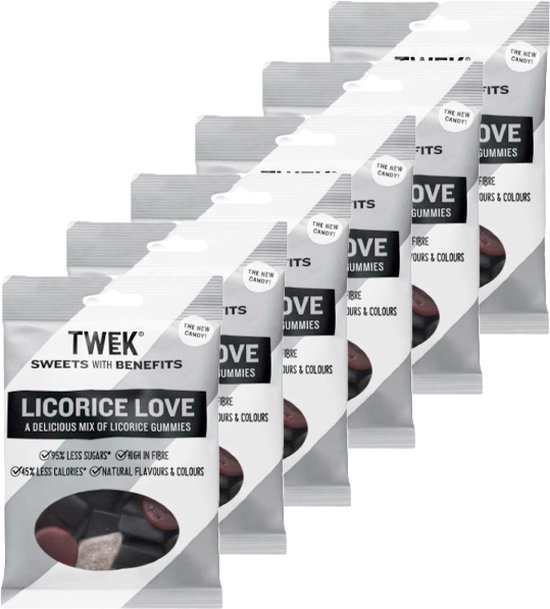 TWEEK | Sweets | Licorice Love | 6 Stuks | 6 x 80 gram | bol