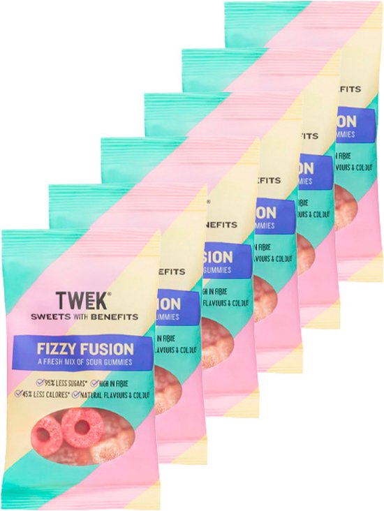 TWEEK | Sweets | Fizzy Fusion | 6 Stuks | 6 x 80 gram | bol