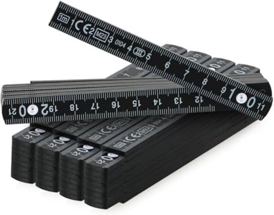 Vouwmeter - Zwart | bol