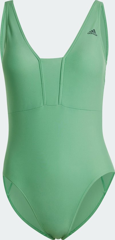 adidas Sportswear Iconisea 3-Stripes Badpak - Dames - Groen- 32 | bol