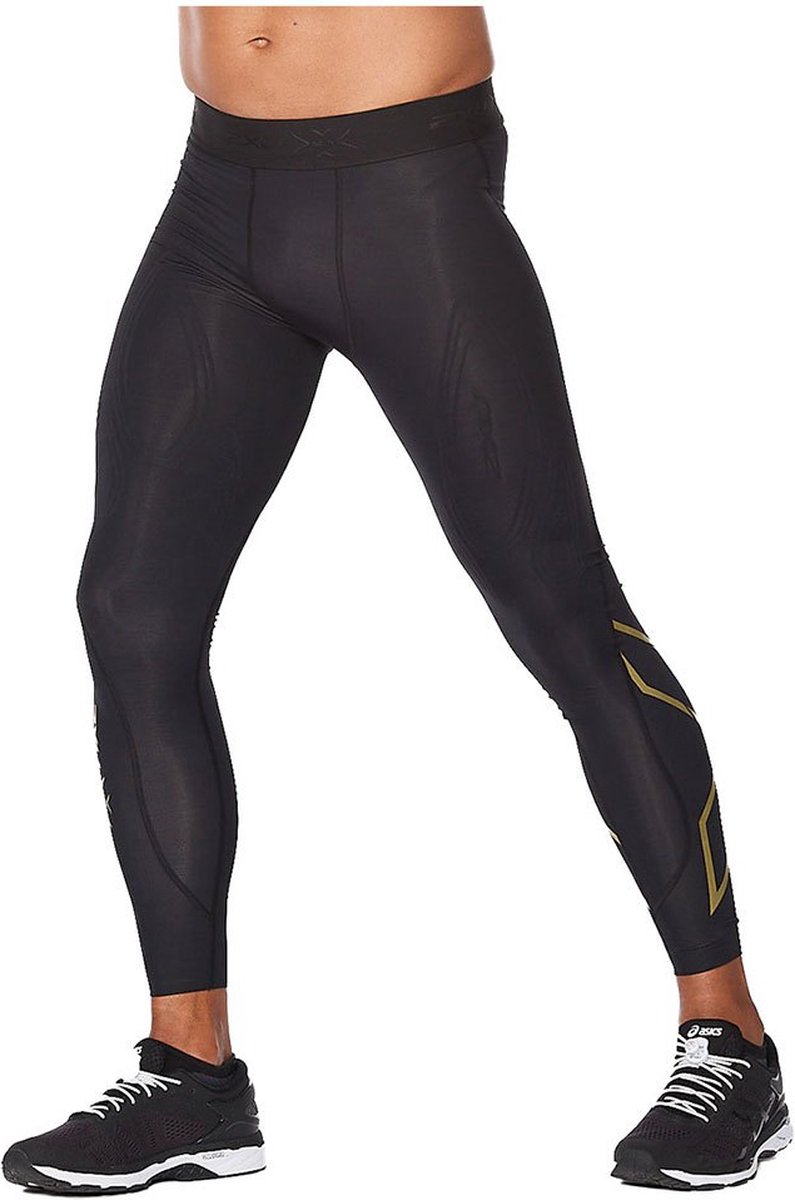 2XU Force Compression Tight Cross Training Heren Black/Gold | bol