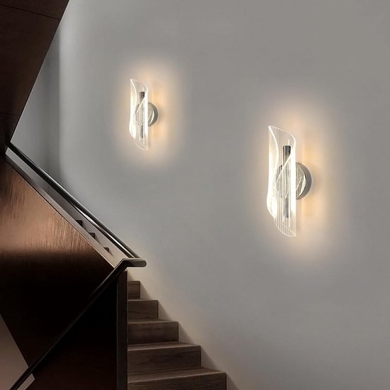 LED Wandlamp Modern, 16W Creatieve Spiraal Wandlamp Binnen Acryl met ...