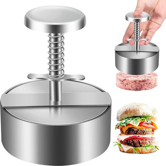Kongming Burger Press, 304 Stainless Steel Burger Pattie Press ...