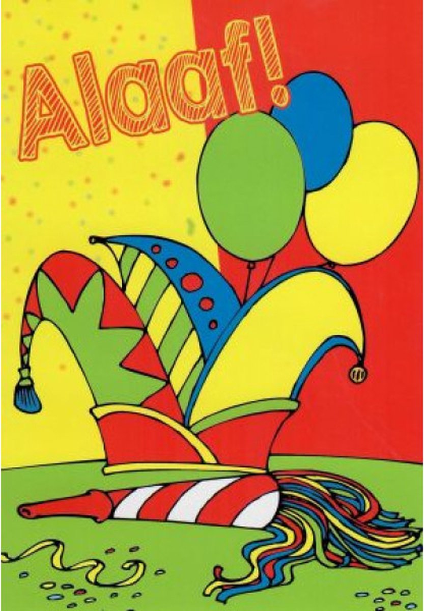 Alaaf! Een feestelijke kaart speciaal voor Carnaval. De steek met ...