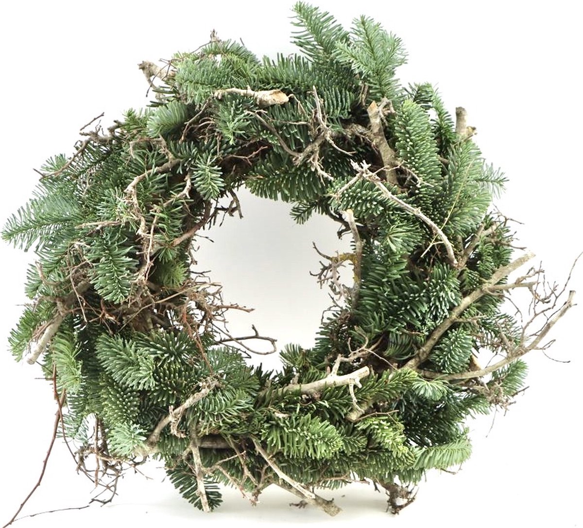 Krans - Bonsai Kerst krans - Deurkrans - Krans landelijk - Echt groen ...