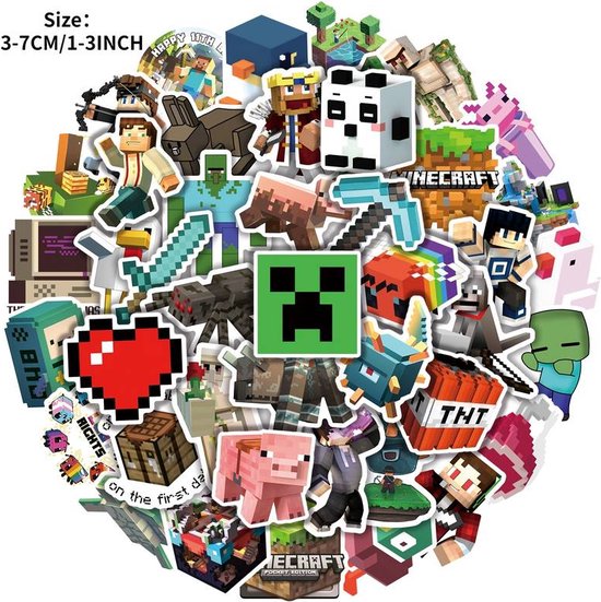 Stickers — Minecraft — Gamer — 50 pcs | bol.