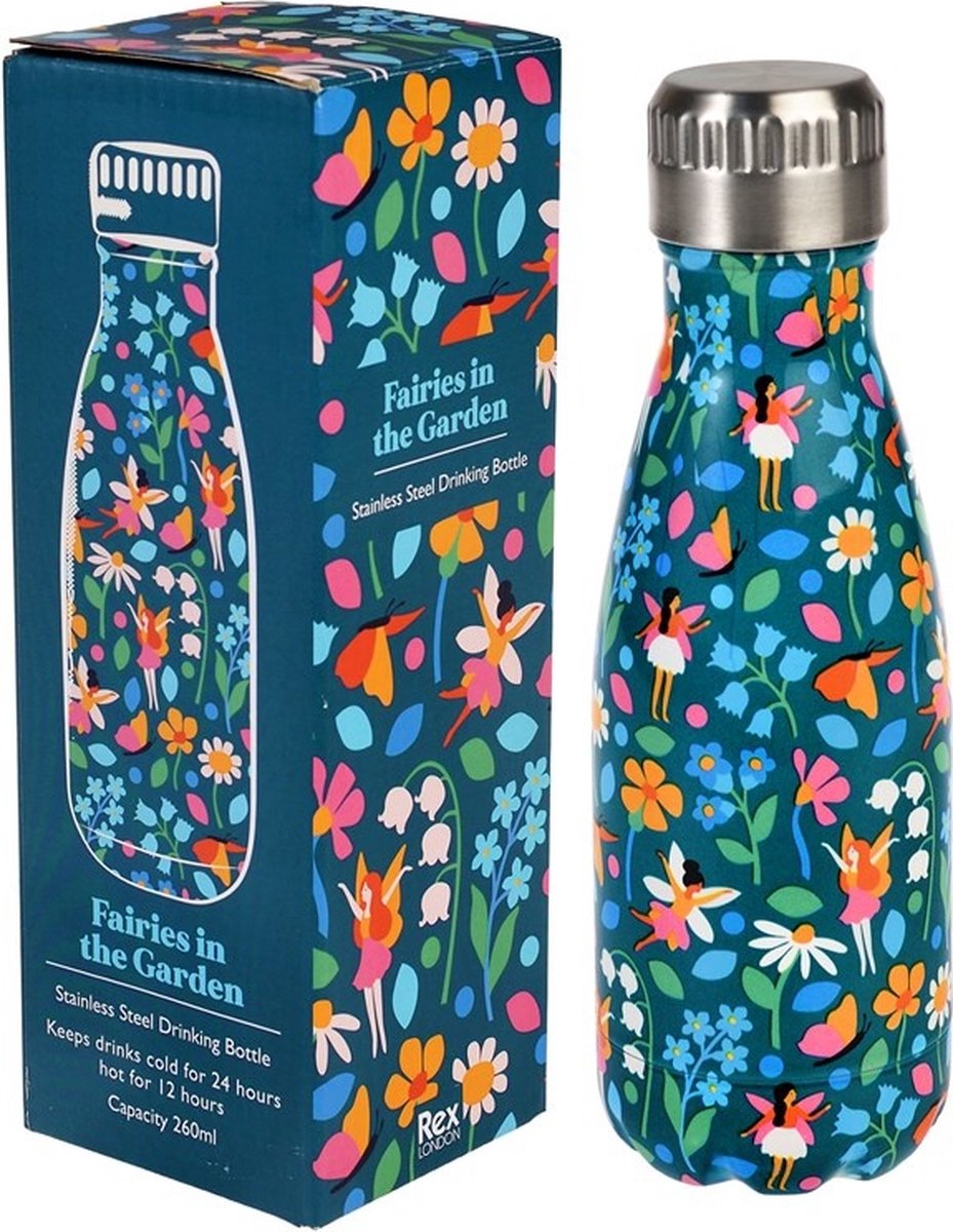 Rex London Fairies in the Garden drink fles stainless steel 260 ml | bol