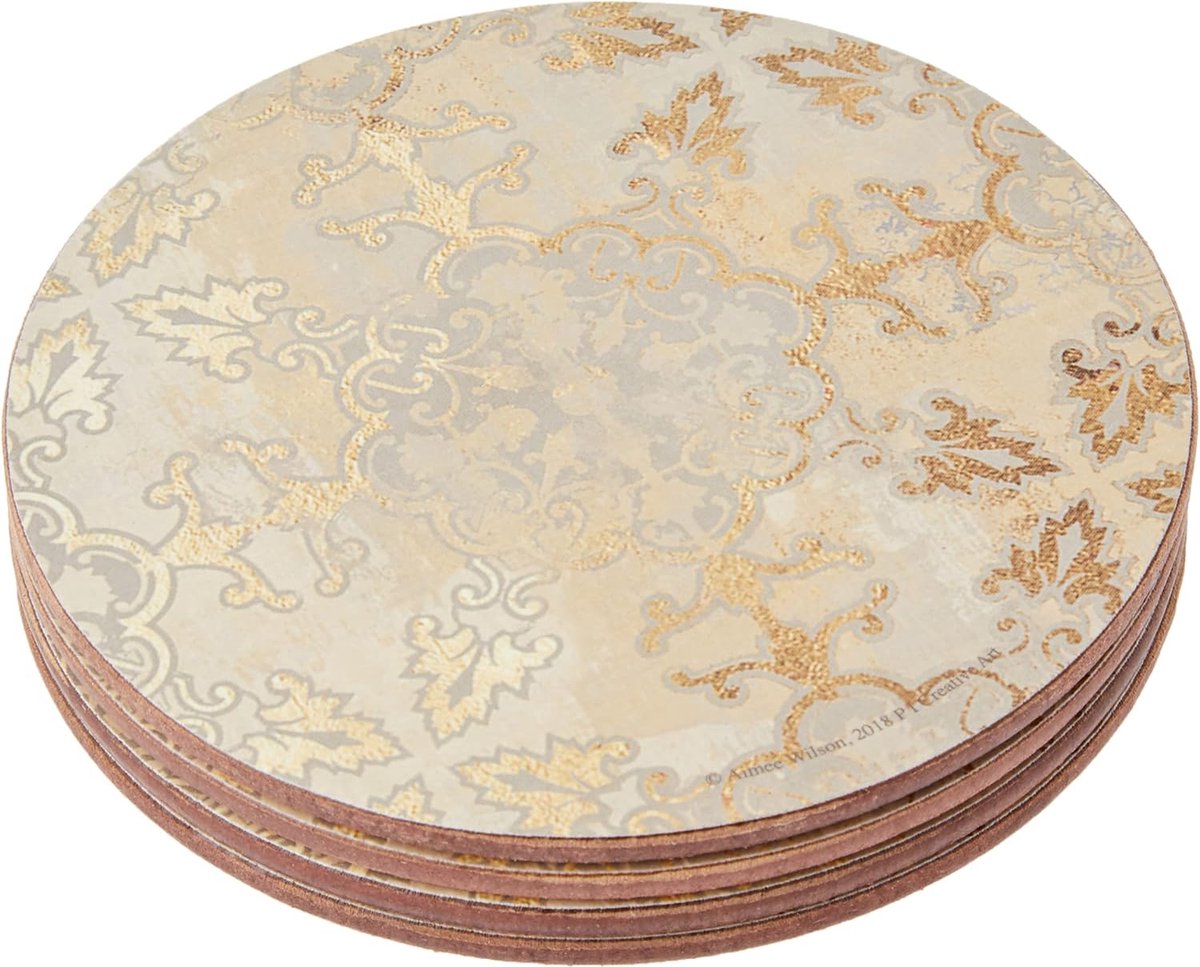 Placemats met kurkrug, bedrukt, rond, kurk, onderzetters | bol