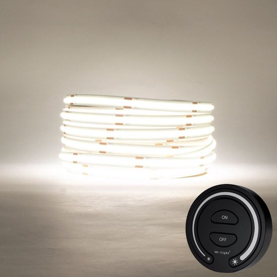 Led Strip Cob 5 Meter Complete Set 6000k Koud Wit 24v