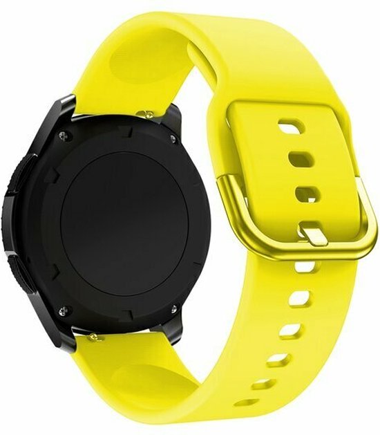 By Qubix 22mm - Siliconen sportband - Geel - Huawei Watch GT 2 - GT 3 ...