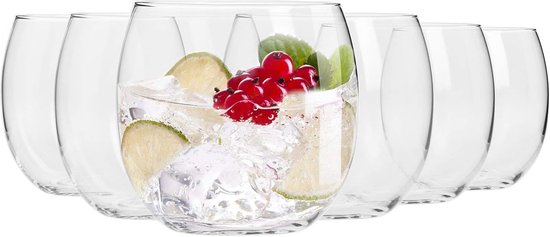 Harmony-collectie Waterglazen, sapglazen, drinkglazen, set van 6, 410 ml, perfect voor... | bol