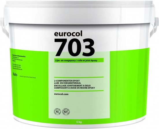 Eurocol 703 Lijm en Voegepoxy 5kg Antraciet | bol