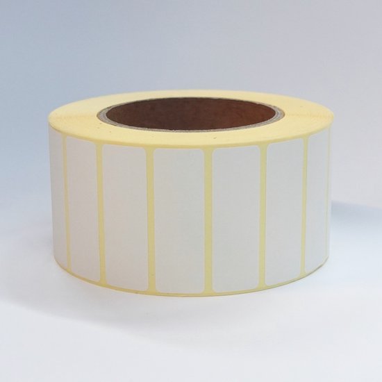 Blanco Stickers op rol 2500ex. 60x20mm wit | bol