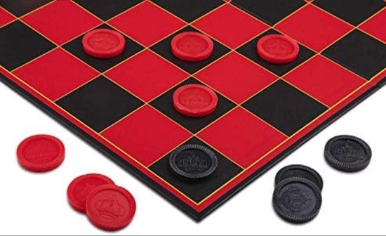 Dambord Met Damstenen - Damspel - Dambord Hout - Dambord Kinderen ...