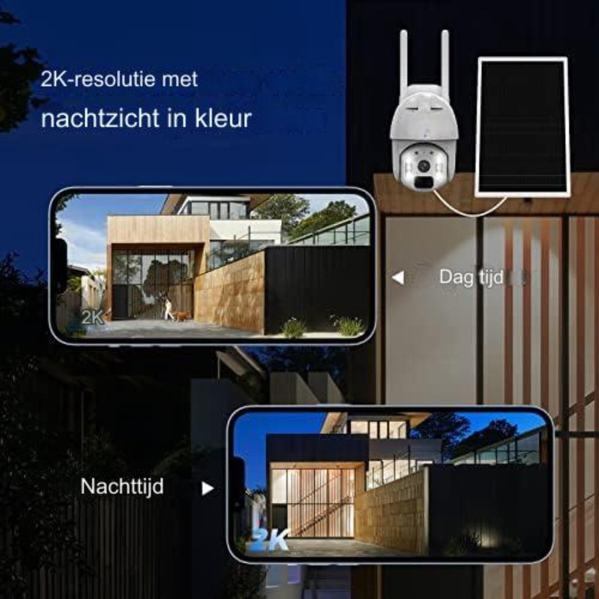 Camerabewaking Draadloos - Beveiligingscamera Draadloos Buiten - Camerabewaking Voor... | bol