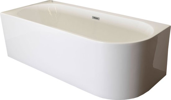 Ligbad acryl- Hoekbad links 180x80cm - Wit | bol
