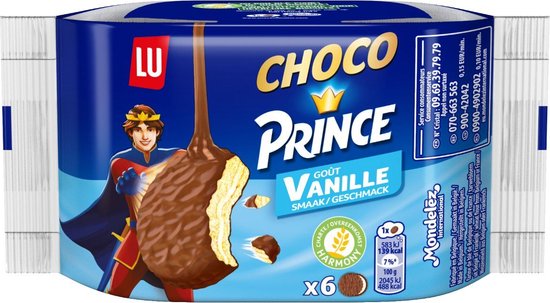 Lu Prince Choco vanille 4 dozen x 6 stuks x 28,5 gram | bol