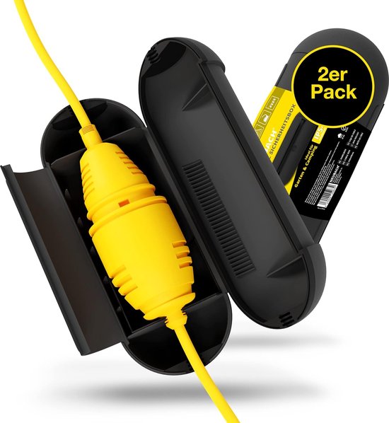 NEUBACH® Waterproof Cable Box [Pack of 2] - Robust IP54 Cable Safe Box ...