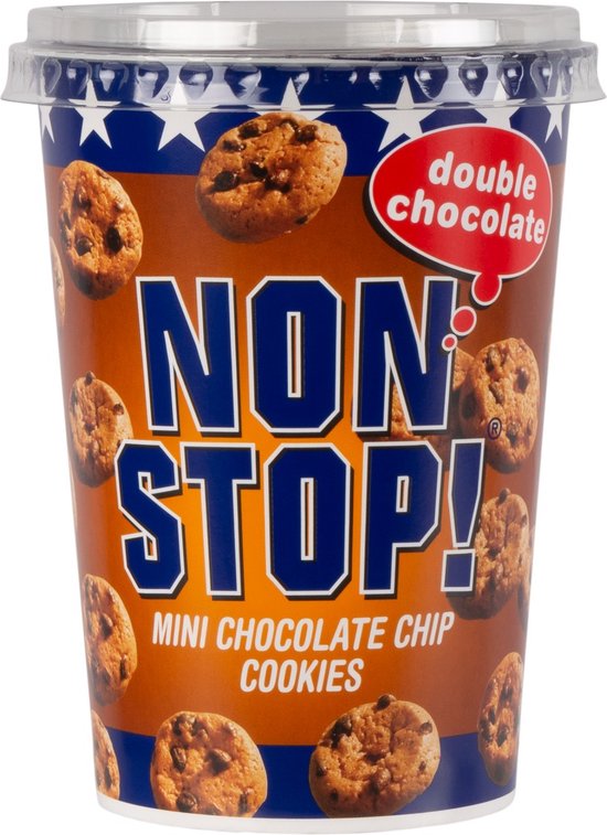Non Stop! - American Mini Cookies Double Chocolate - 8x 125g | bol