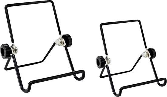 2 stuks metalen bordenstandaard, standaard, ezel, fotolijst, standaard ...