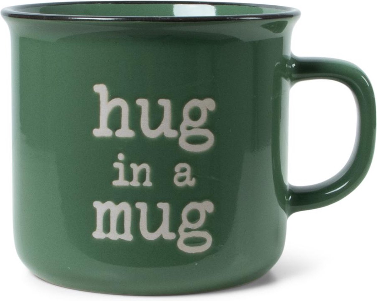 Retro mok Hug in a Mug | bol.com