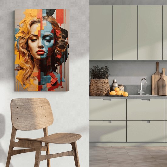 Abstracte Kunst Poster | Poster Twee Fases Kunstzinnig | Moderne Poster ...