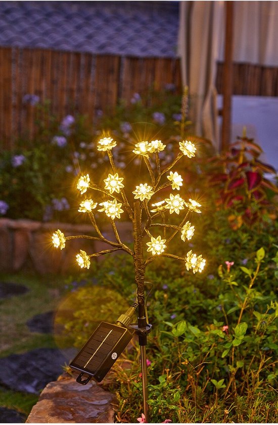 Solar Tuinlamp met grondspies – Solar Tuinverlichting – Brons kleurig ...