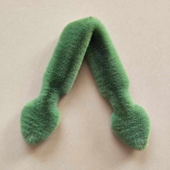 Sjaal - namaak pels - groen | bol