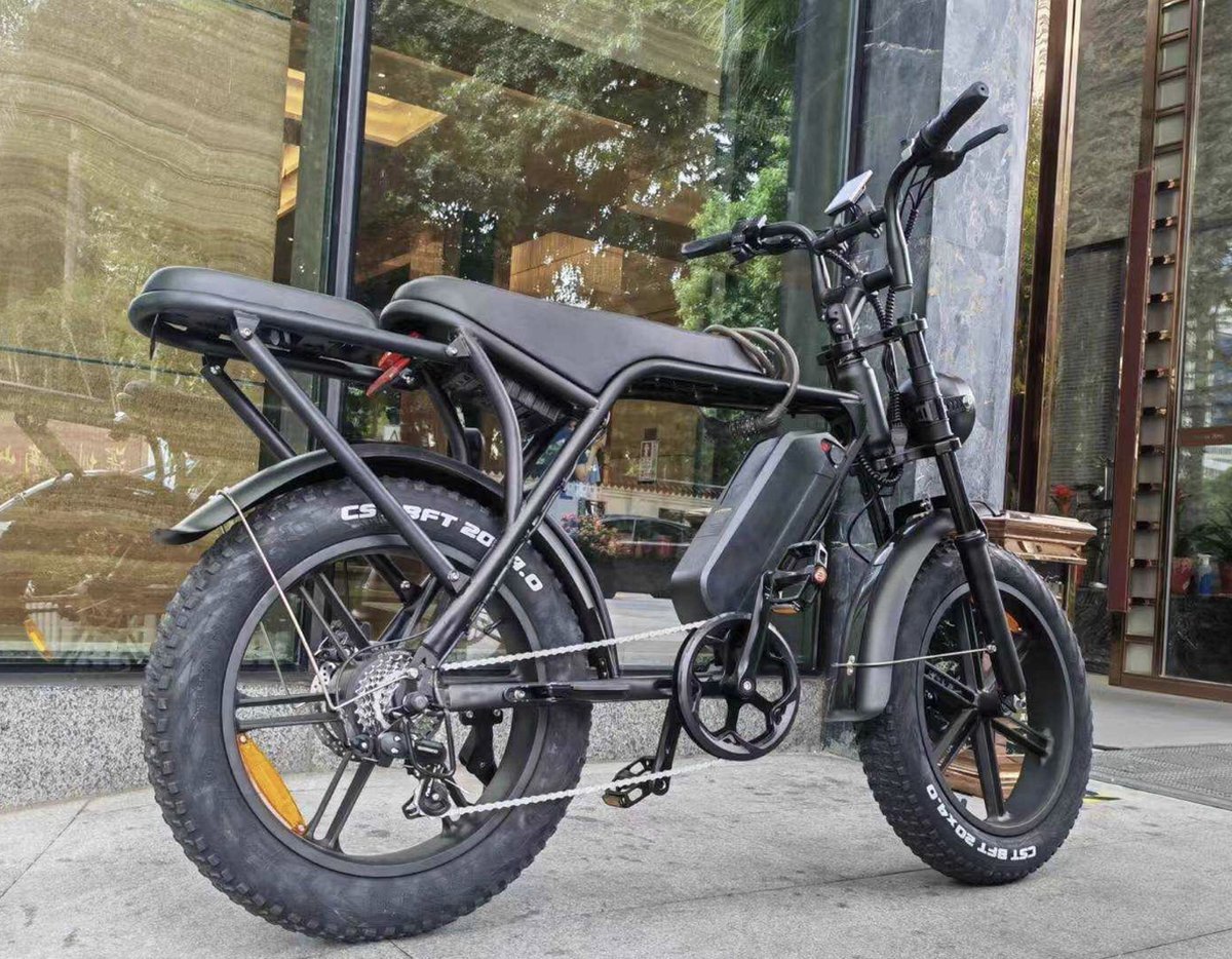 OUXI V8 Elektrische Fatbike - Inclusief buddysit - 250Watt - 25km/u - 20 inch banden | bol