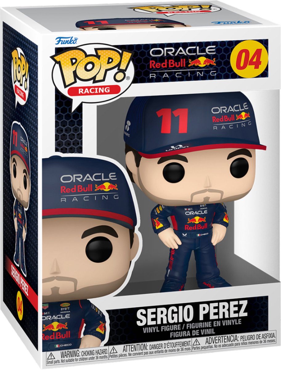 Funko Sergio 'Checo' Perez - Funko Pop! Racing - Red Bull Formula One ...
