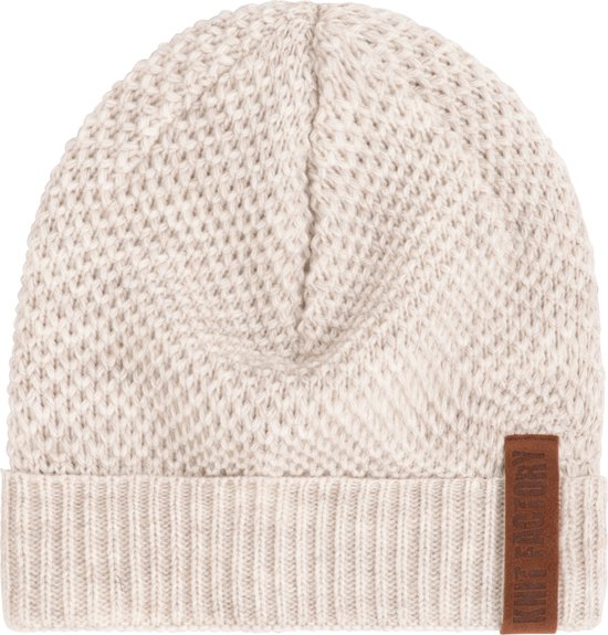 Knit Factory Jazz Gebreide Muts Heren & Dames - Beanie hat - Beige ...