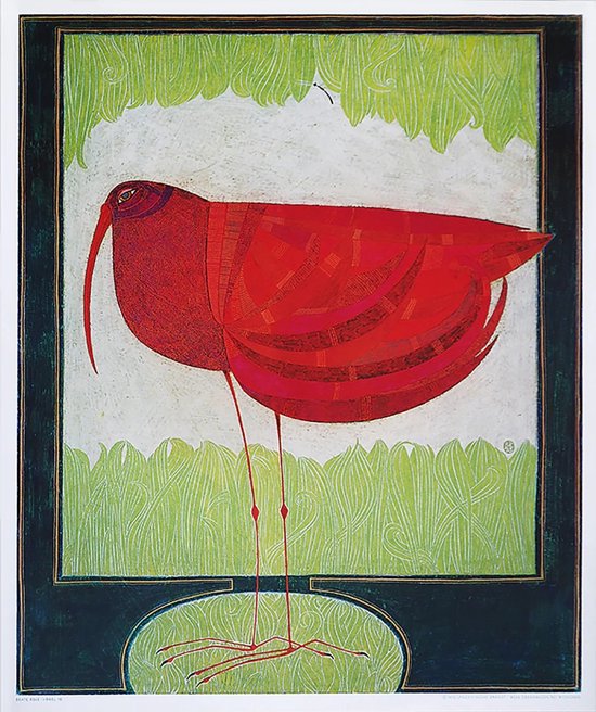 Kunstdruk Beate Rose - Vogel 10a 52x62cm | bol