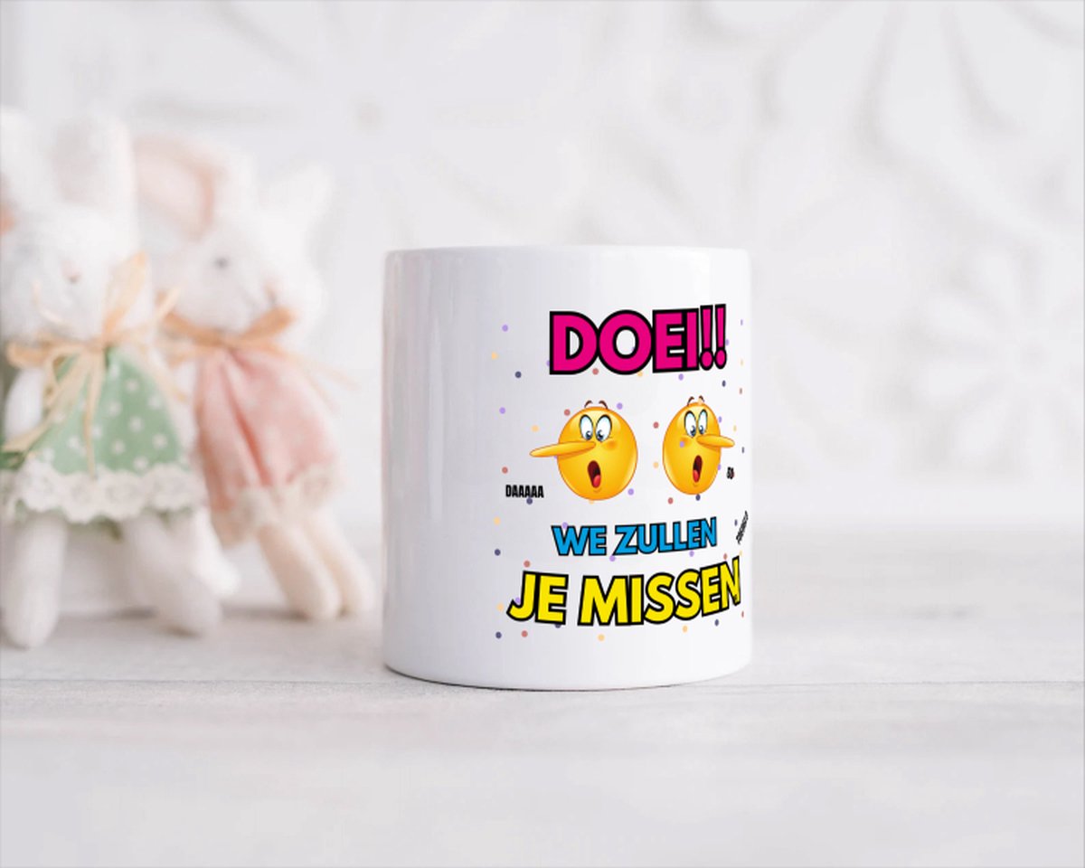 Akyol - doei emoji Spaarpot - Afscheid bedank cadeau - een collega ...