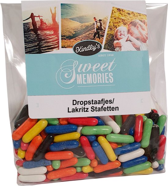 Kindly - Staafjes met dropsmaak - 400 gram - 8 zakjes | bol