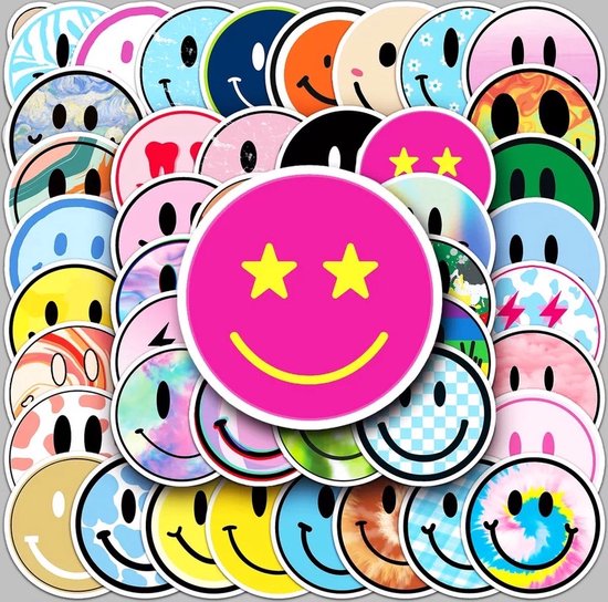 50 Stickers met Smiley's | Emoticon Afbeeldingen | Grappig & Vrolijk ...