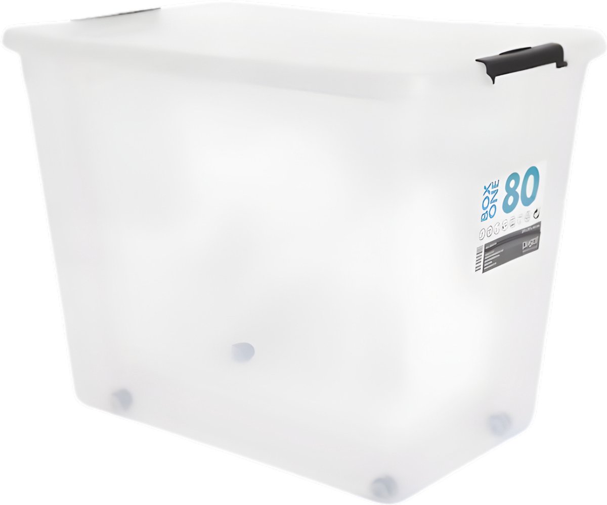 Opbergbox met Klemdeksel - 80 liter | 58 x 39 x 43 cm | bol