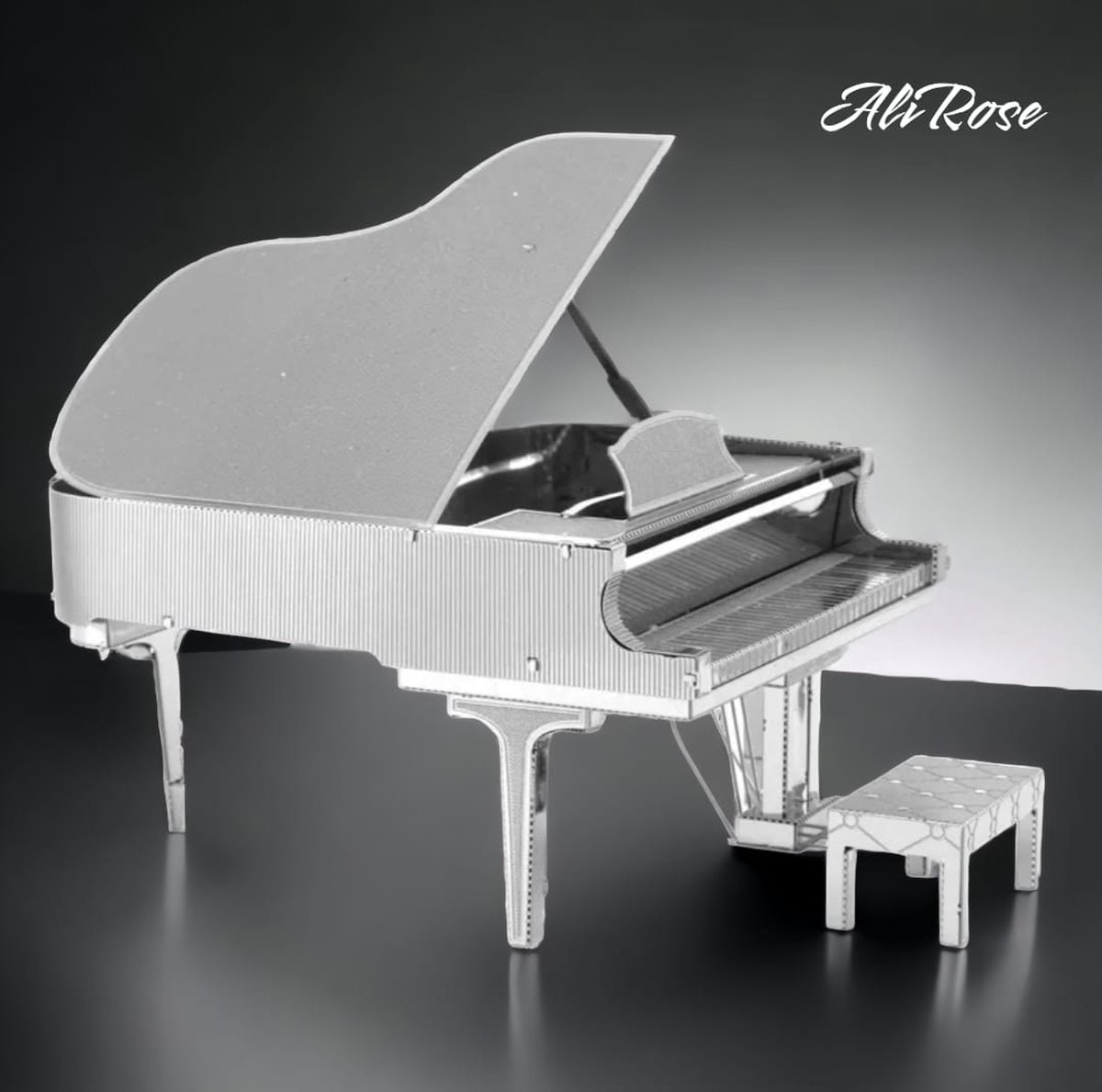 AliRose - 3D Bouwmodel - Metaal - DIY - Grand Piano - Bouwset ...