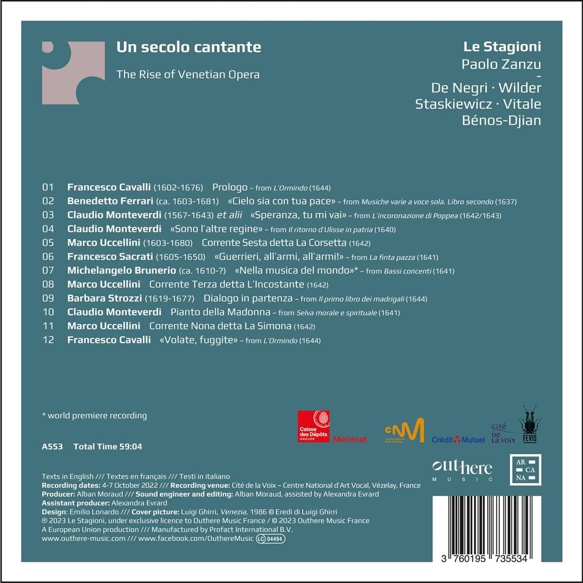 Le Stagioni - Paolo Zanzu - Un Secolo Cantante. The Rise Of Venetian ...