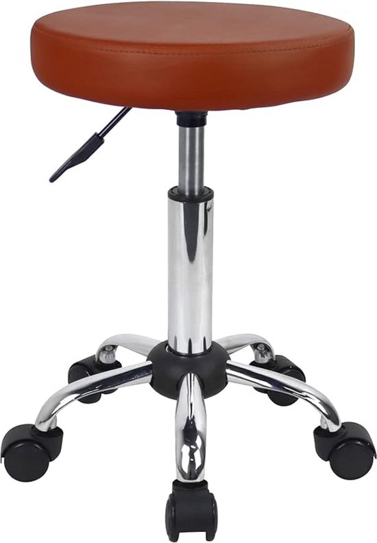 rolkruk - Roller Stool with Footrest Office Stools Height adjustable | bol