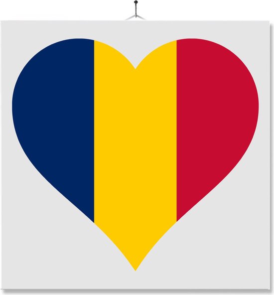 Tegel Met Opdruk | Hart | Vlag | Chad | bol