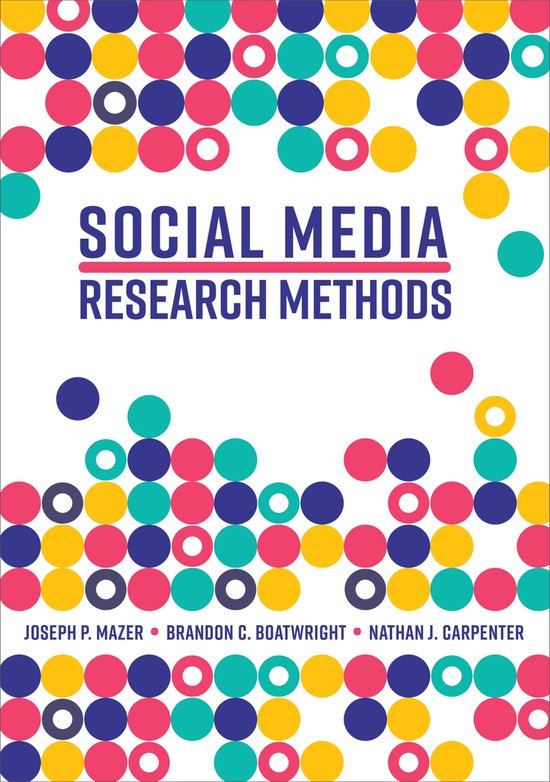 Social Media Research Methods Joseph P Mazer 9781516581825 Boeken
