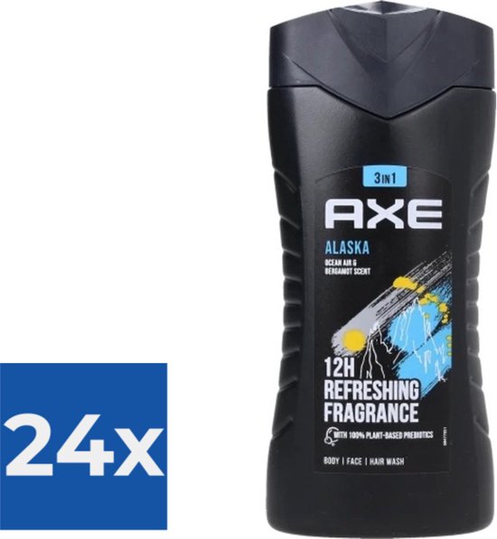 Axe Douchegel Alaska 3in1 250ml - Voordeelverpakking 24 stuks | bol