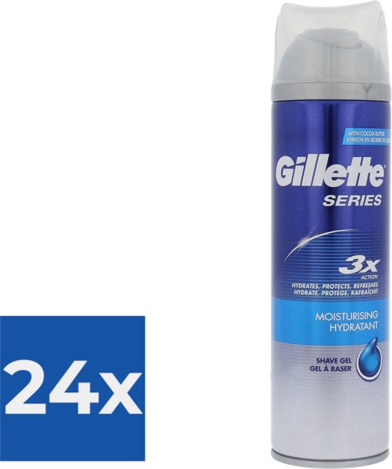 Gillette Scheergel - Series Moisturizing 200 ml - Voordeelverpakking 24 ...