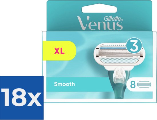 Gillette Venus Smooth Scheermesjes Voor Vrouwen - 8 Navulmesjes ...