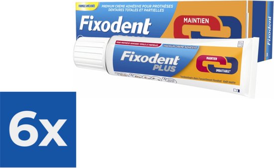 Fixodent Kleefpasta Plus Duo Premium 40 gr - Voordeelverpakking 6 stuks ...