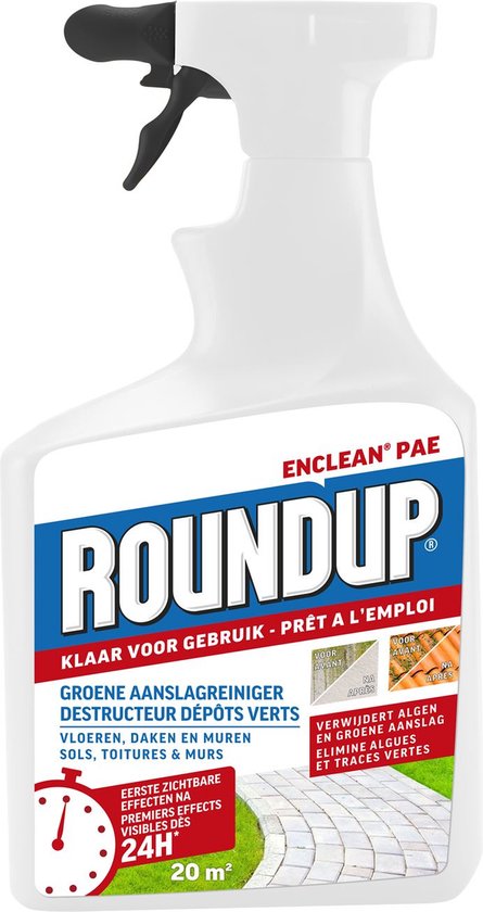 Roundup Enclean spray - 1L - groene aanslag & algenreiniger (kant-en ...