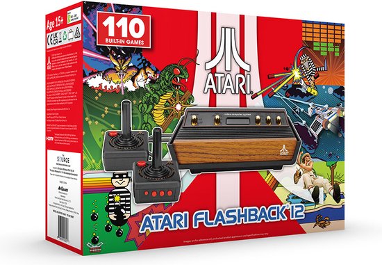 AtGames Atari Flashback 12 - Videogameconsole - 110 Ingebouwde Games - 2 Joysticks -... | bol