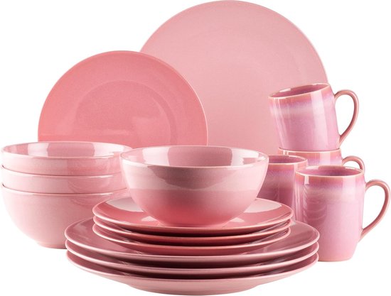 Serviesset, keramiek ossia pink | bol